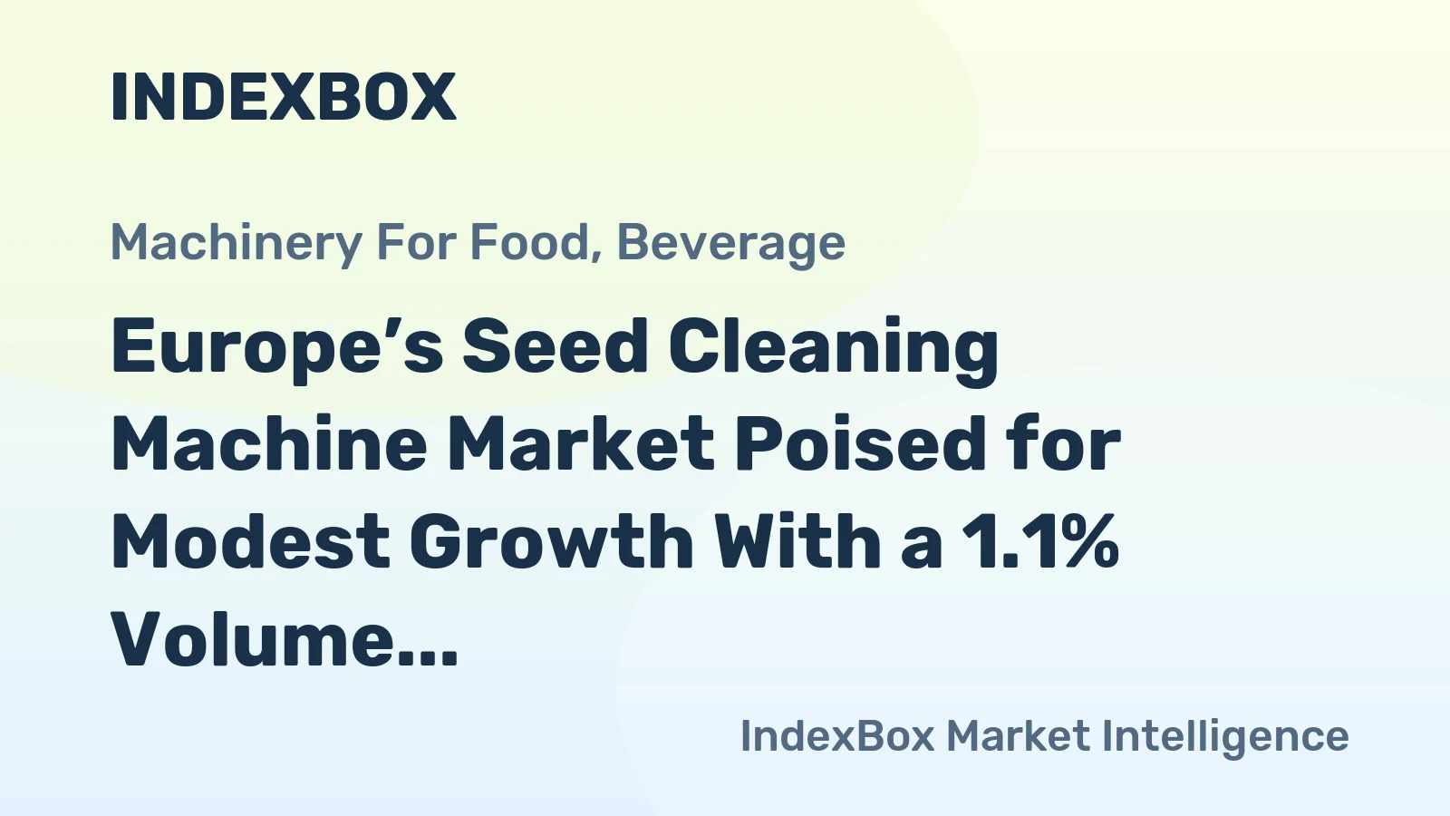 Europe’s Seed Cleaning Machine Market Poised for Modest Growth With a 1.1% Volume CAGR Through 2035