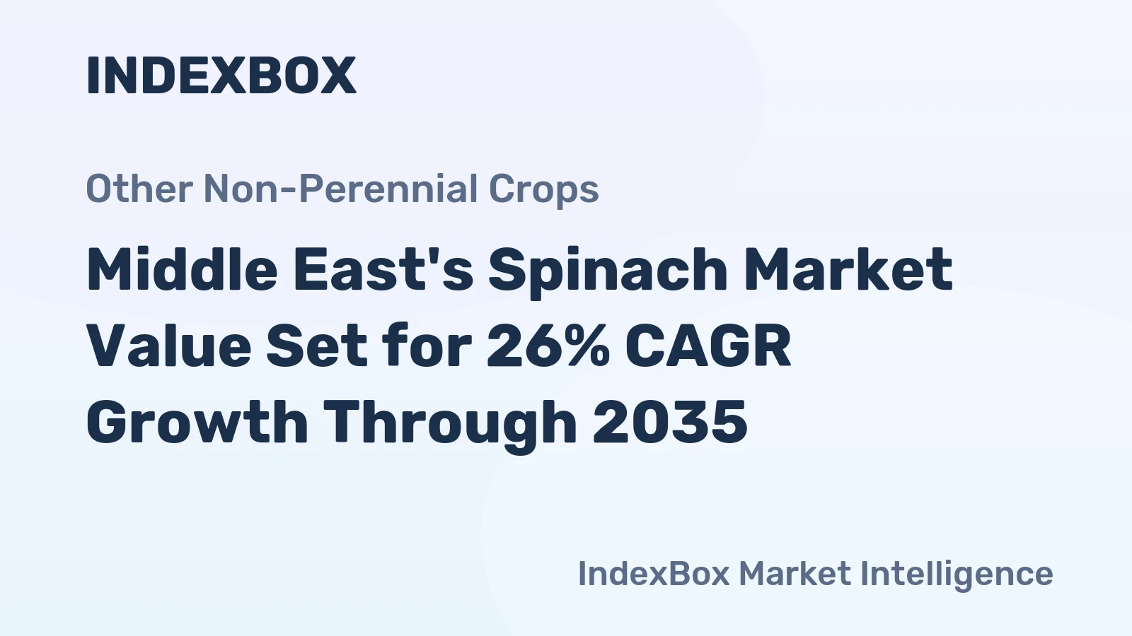 Middle East's Spinach Market Value Set for 26% CAGR Growth Through 2035