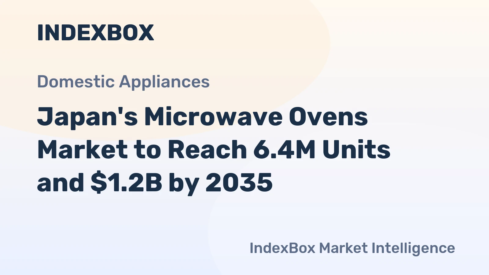 Japan's Microwave Ovens Market to Reach 6.4M Units and $1.2B by 2035
