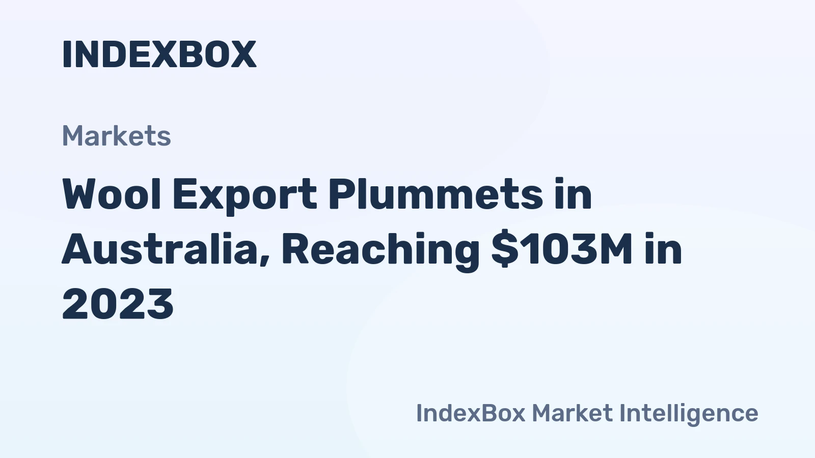 Wool Export Plummets in Australia, Reaching $103M in 2023