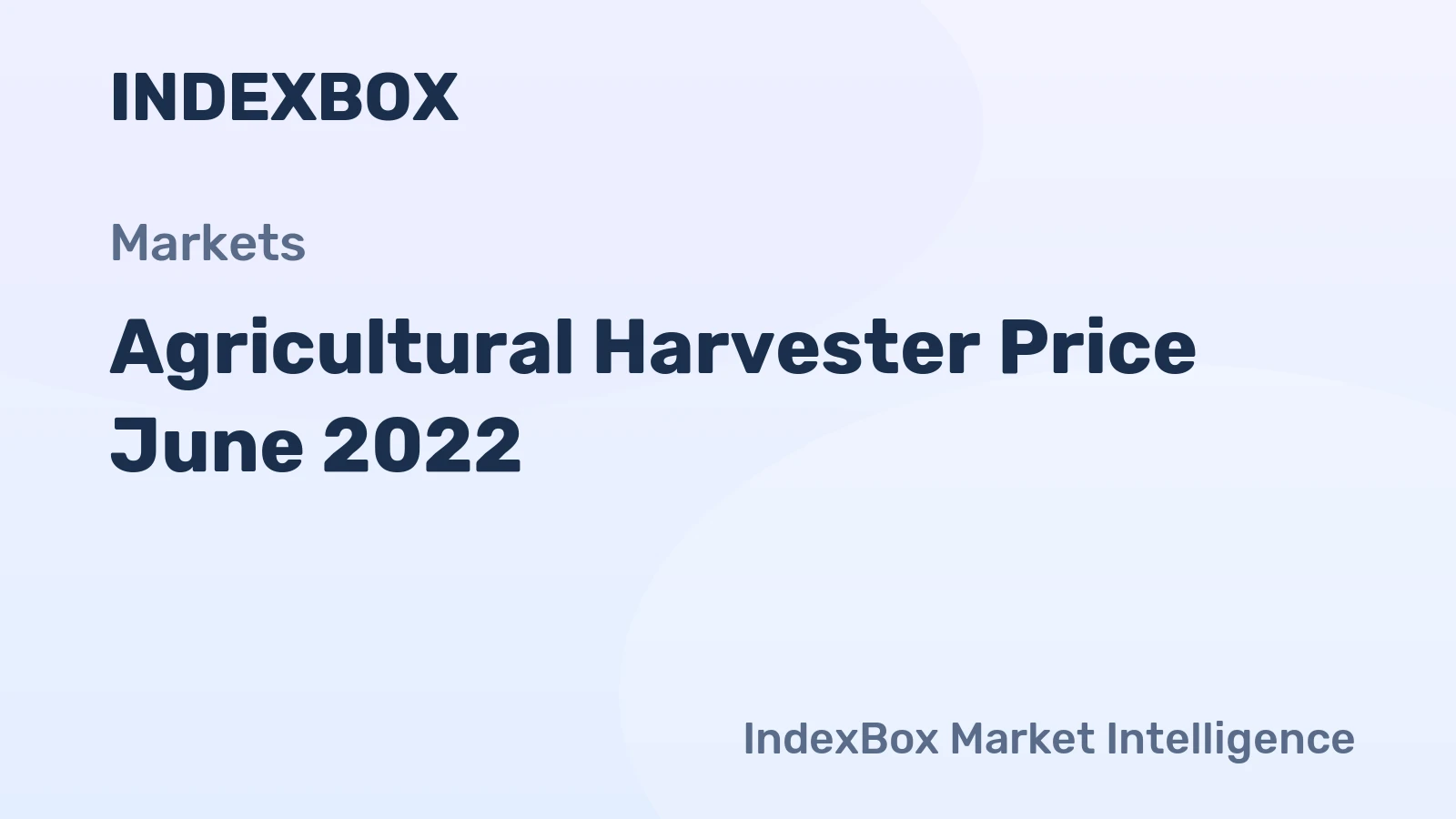 Agricultural Harvester Price June 2022