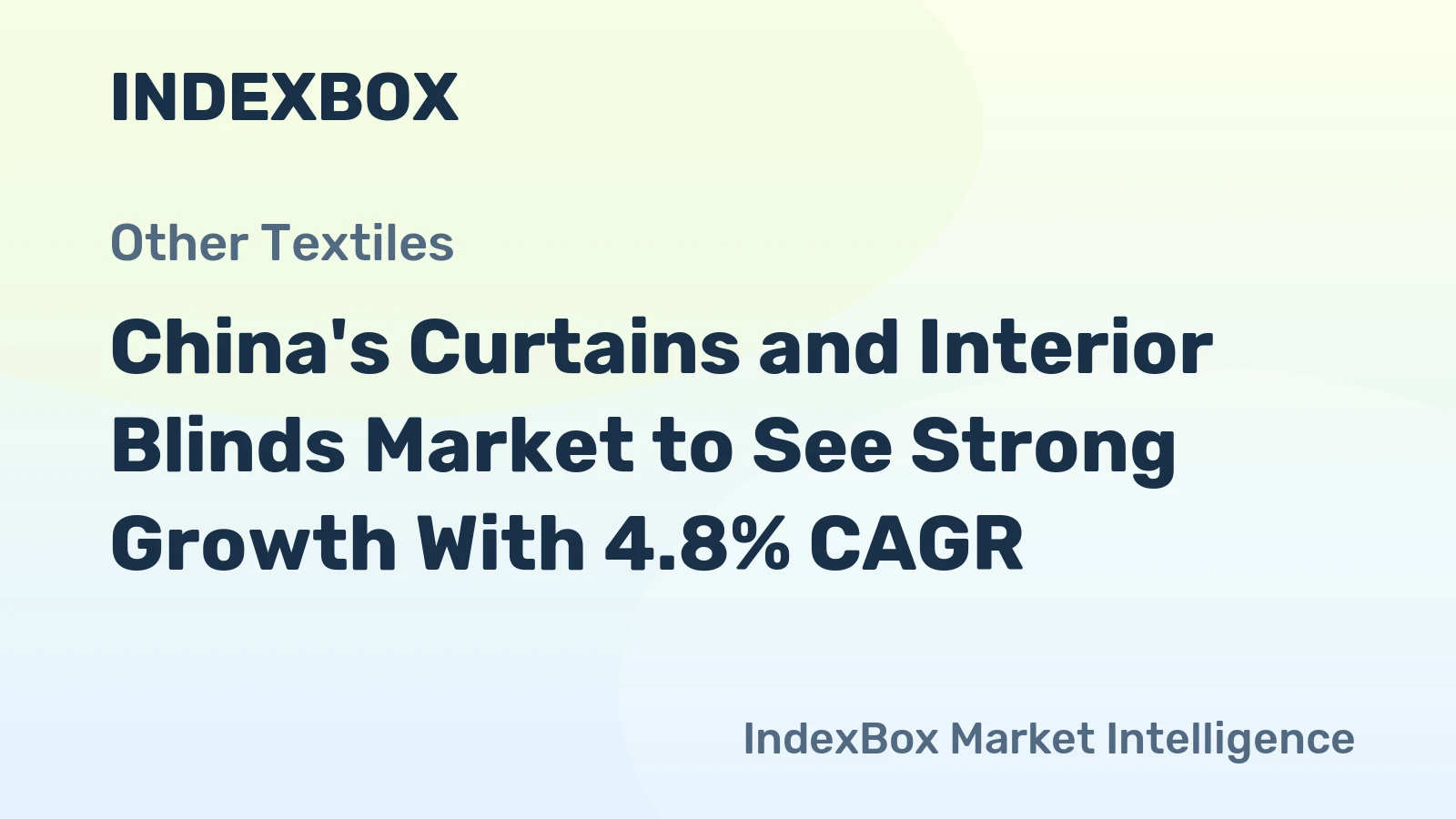 China's Curtains and Interior Blinds Market to See Strong Growth With 4.8% CAGR