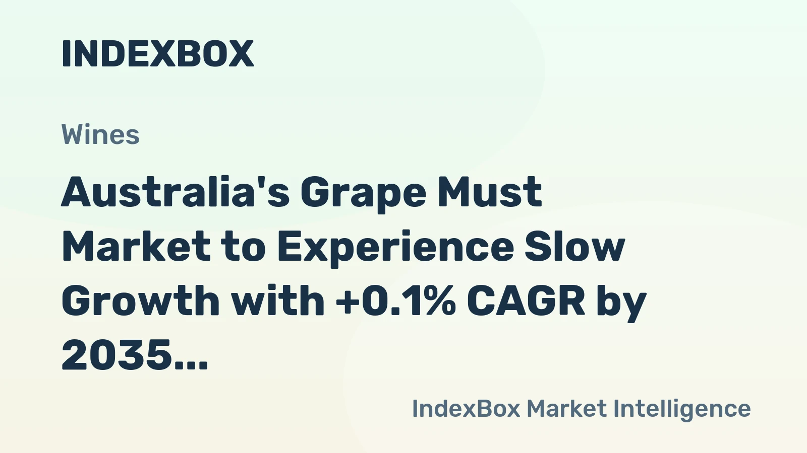Australia's Grape Must Market to Experience Slow Growth with +0.1% CAGR by 2035