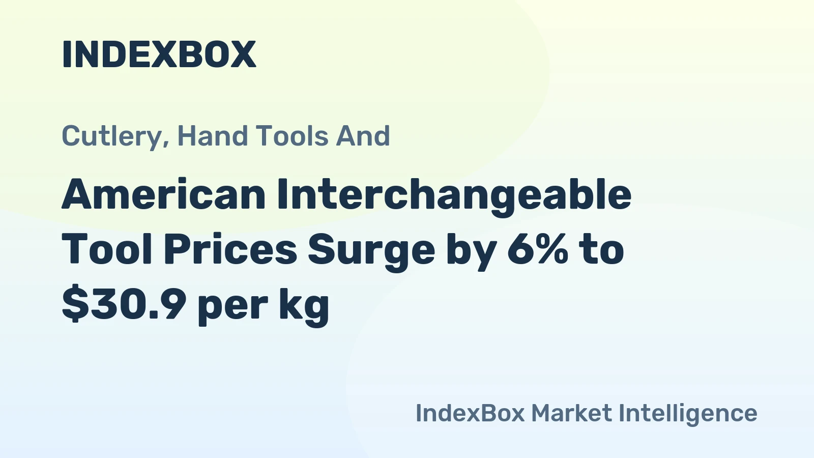 American Interchangeable Tool Prices Surge by 6% to $30.9 per kg