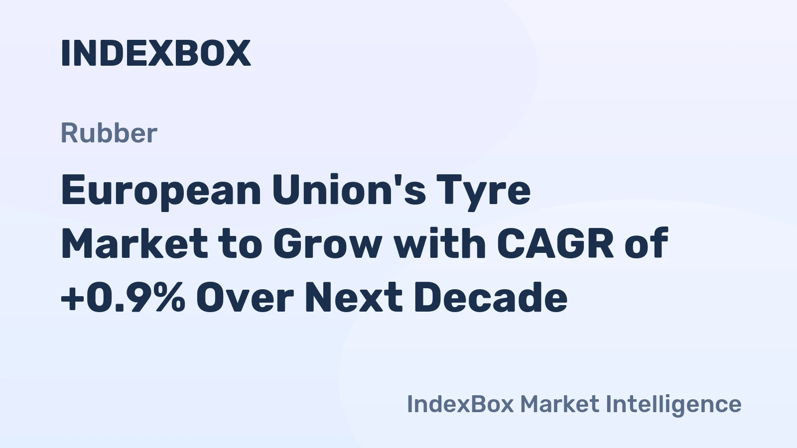 European Union's Tyre Market to Grow with CAGR of +0.9% Over Next Decade