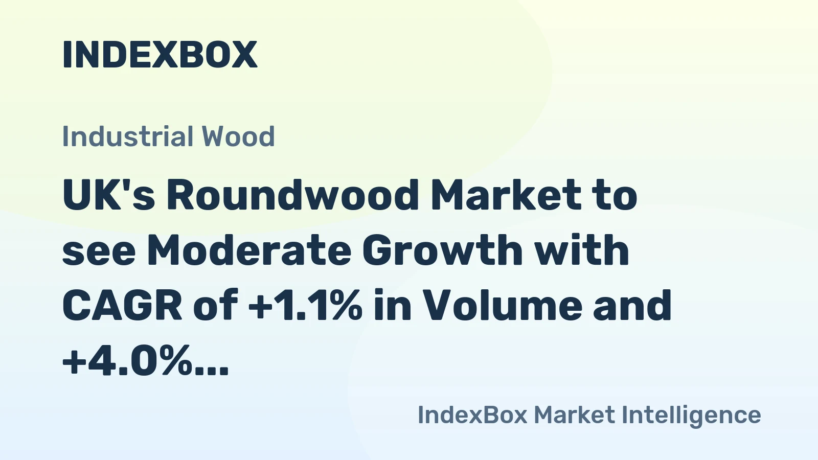 UK's Roundwood Market to see Moderate Growth with CAGR of +1.1% in Volume and +4.0% in Value by 2035