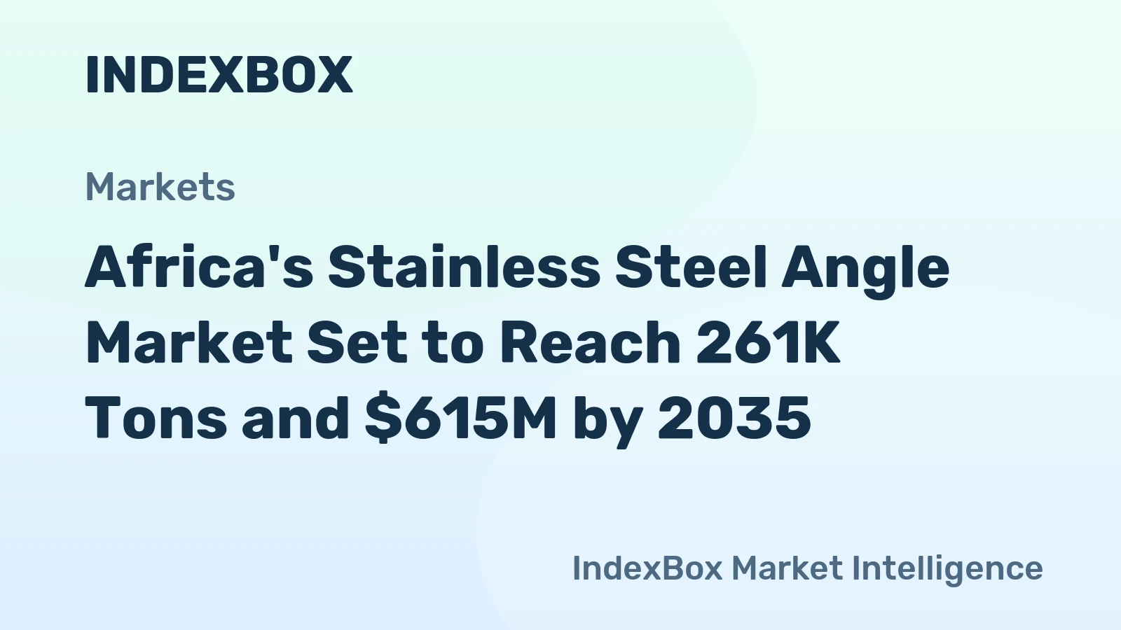 Africa's Stainless Steel Angle Market Set to Reach 261K Tons and $615M by 2035