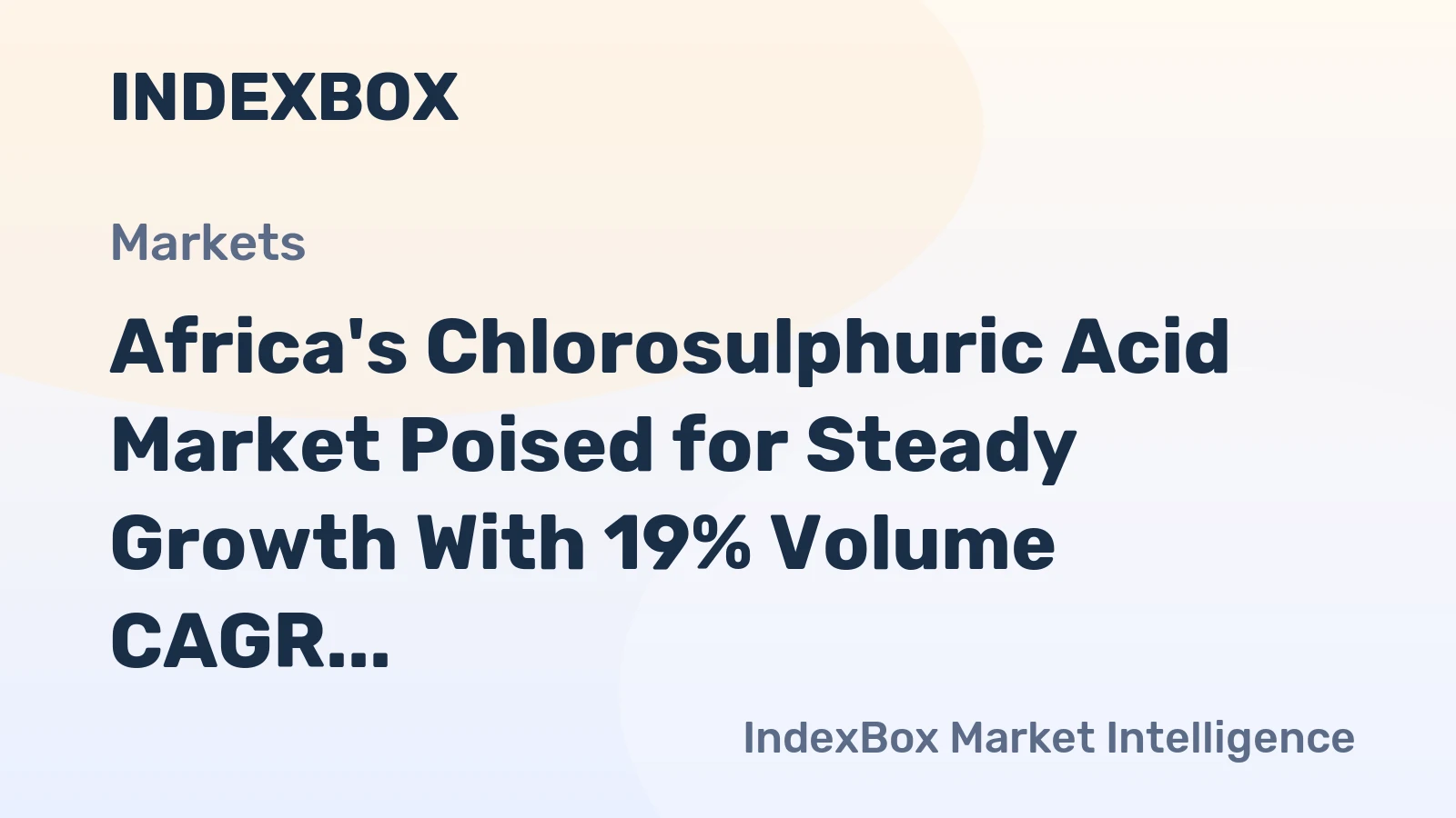 Africa's Chlorosulphuric Acid Market Poised for Steady Growth With 19% Volume CAGR Through 2035