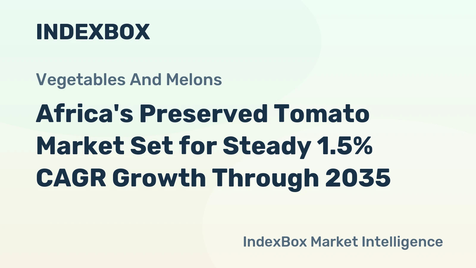 Africa's Preserved Tomato Market Set for Steady 1.5% CAGR Growth Through 2035