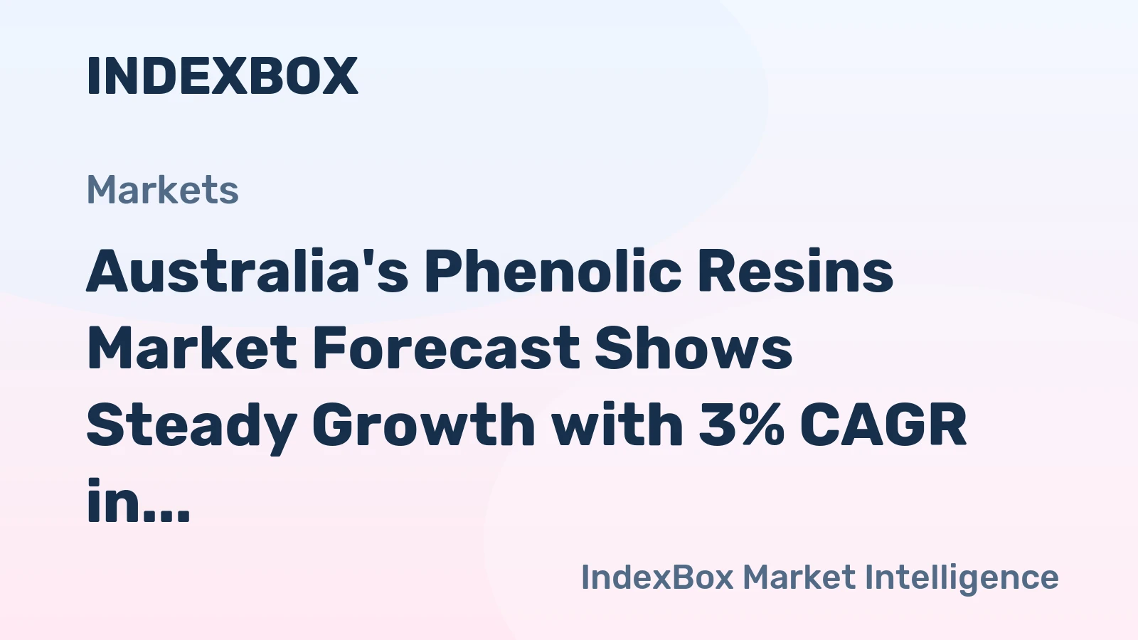 Australia's Phenolic Resins Market Forecast Shows Steady Growth with 3% CAGR in Value Through 2035