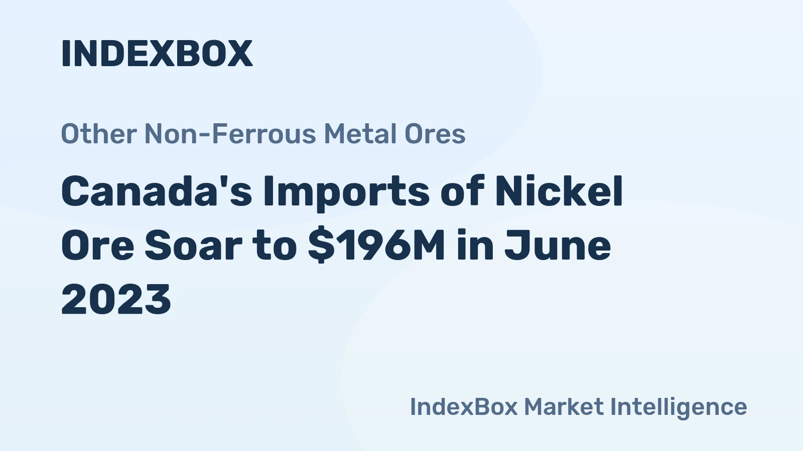 Canada's Imports of Nickel Ore Soar to $196M in June 2023