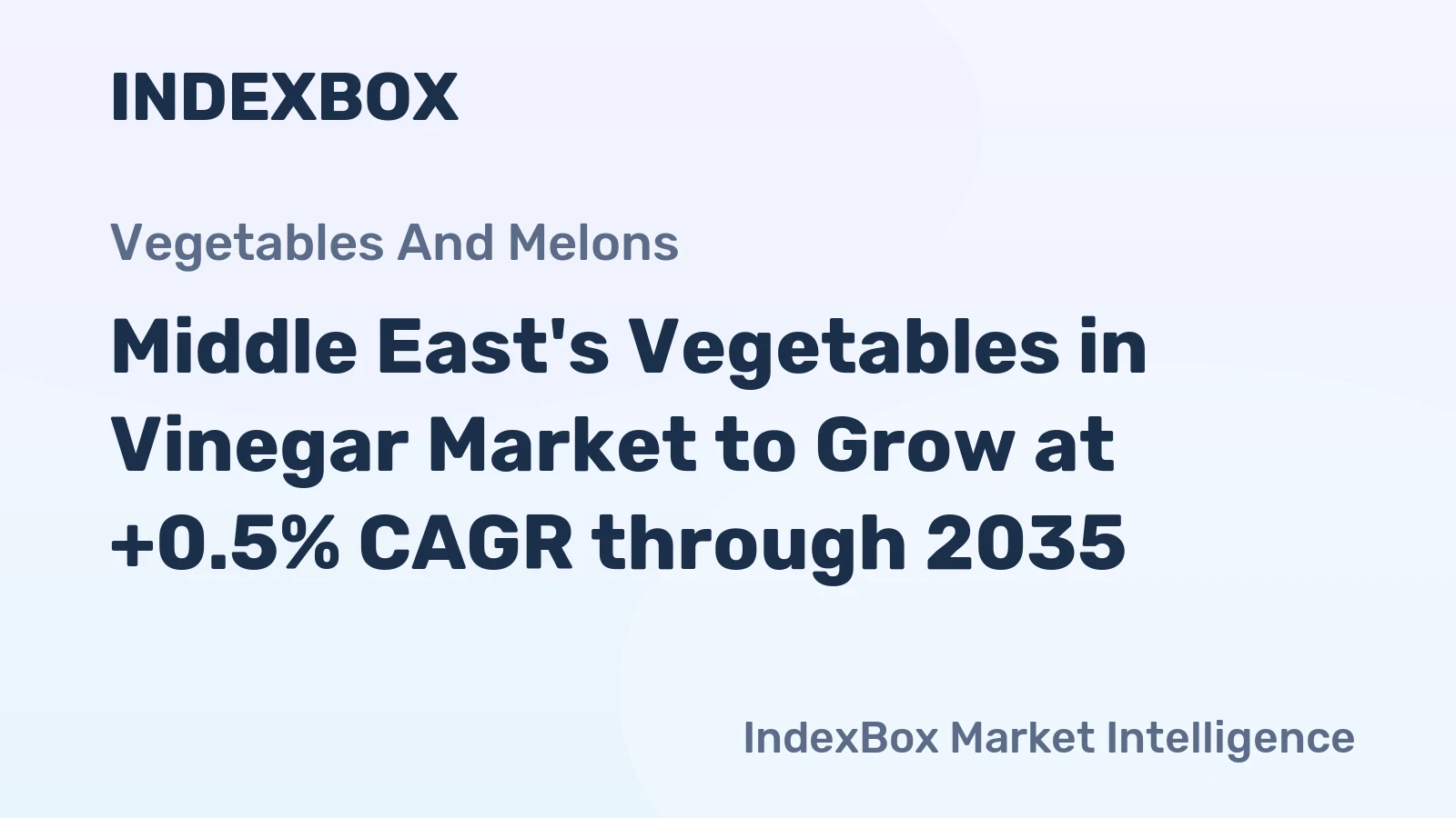 Middle East's Vegetables in Vinegar Market to Grow at +0.5% CAGR through 2035