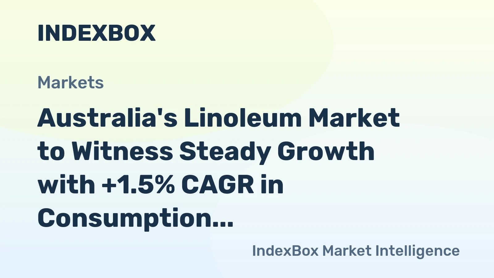 Australia's Linoleum Market to Witness Steady Growth with +1.5% CAGR in Consumption Volume from 2024 to 2035