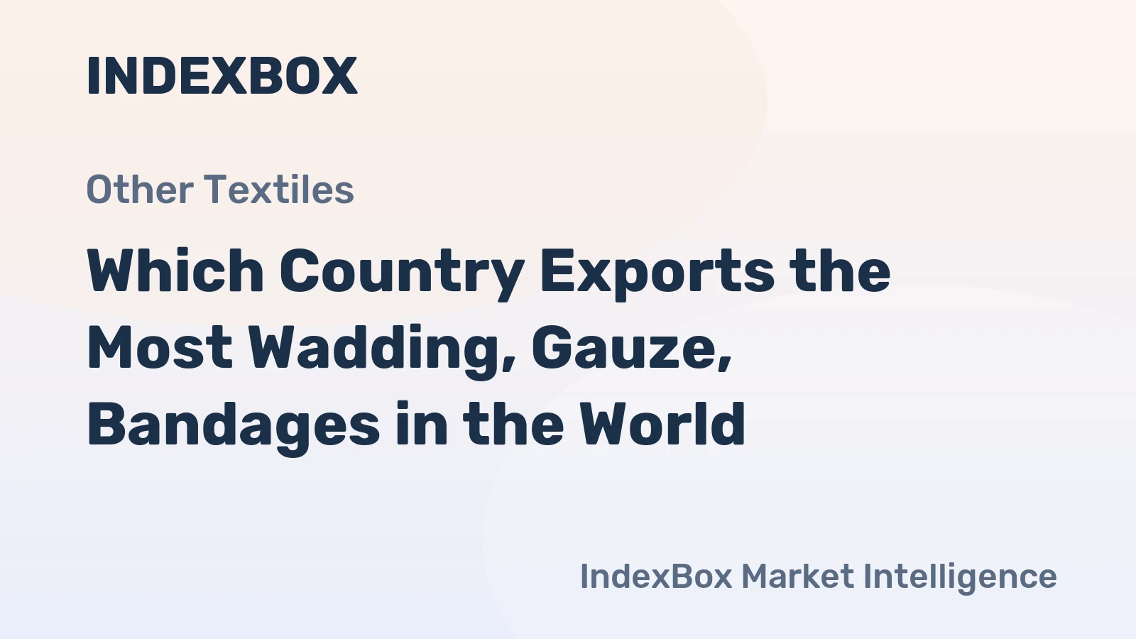 Which Country Exports the Most Wadding, Gauze, Bandages in the World?
