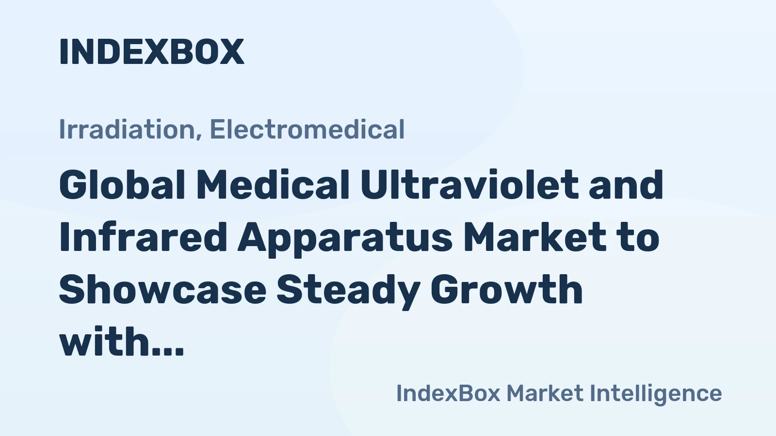 Global Medical Ultraviolet and Infrared Apparatus Market to Showcase Steady Growth with +1.4% CAGR
