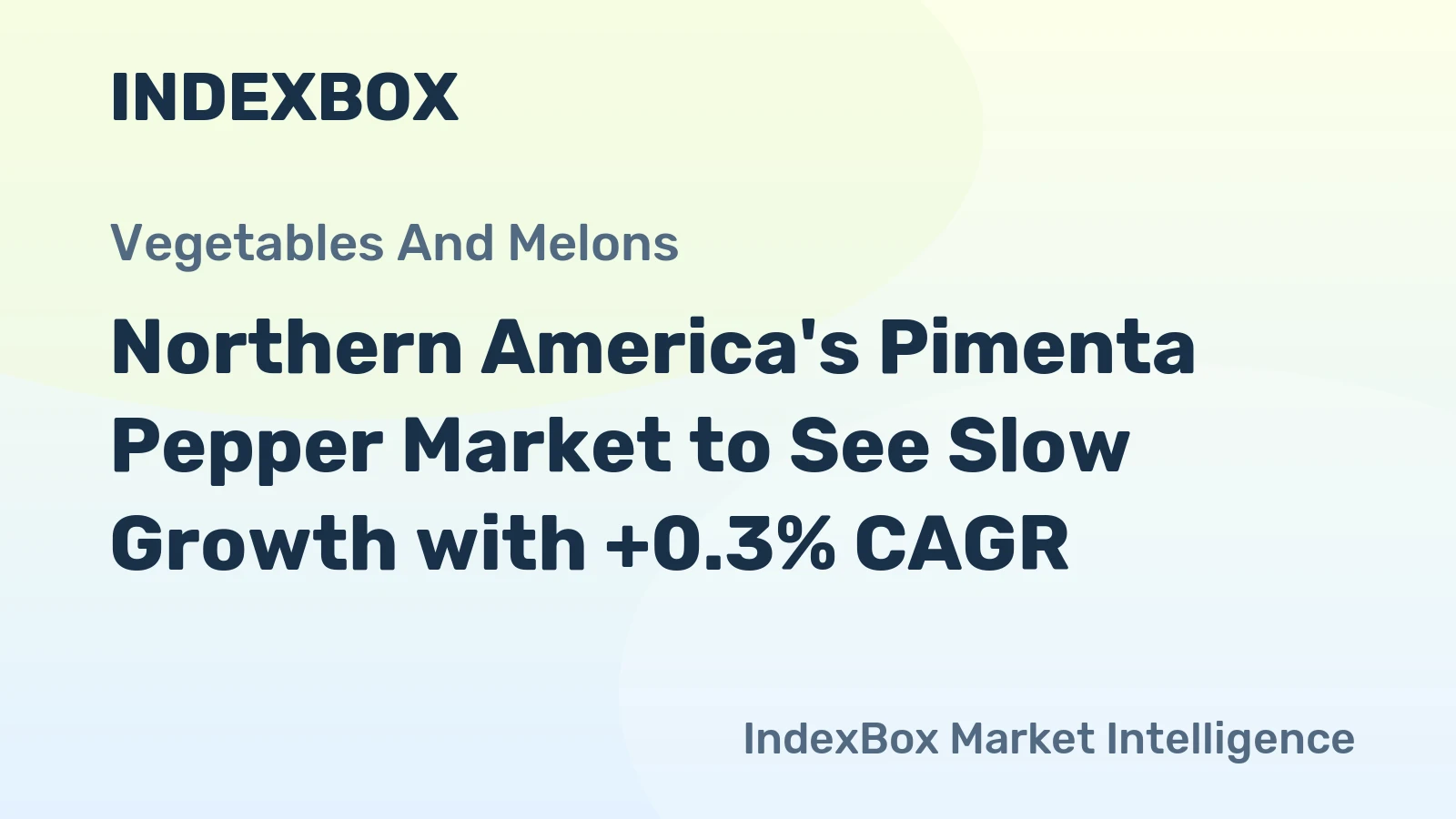 Northern America's Pimenta Pepper Market to See Slow Growth with +0.3% CAGR