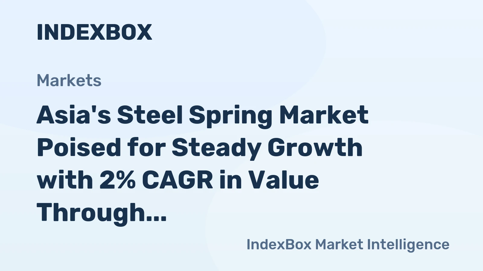 Asia's Steel Spring Market Poised for Steady Growth with 2% CAGR in Value Through 2035