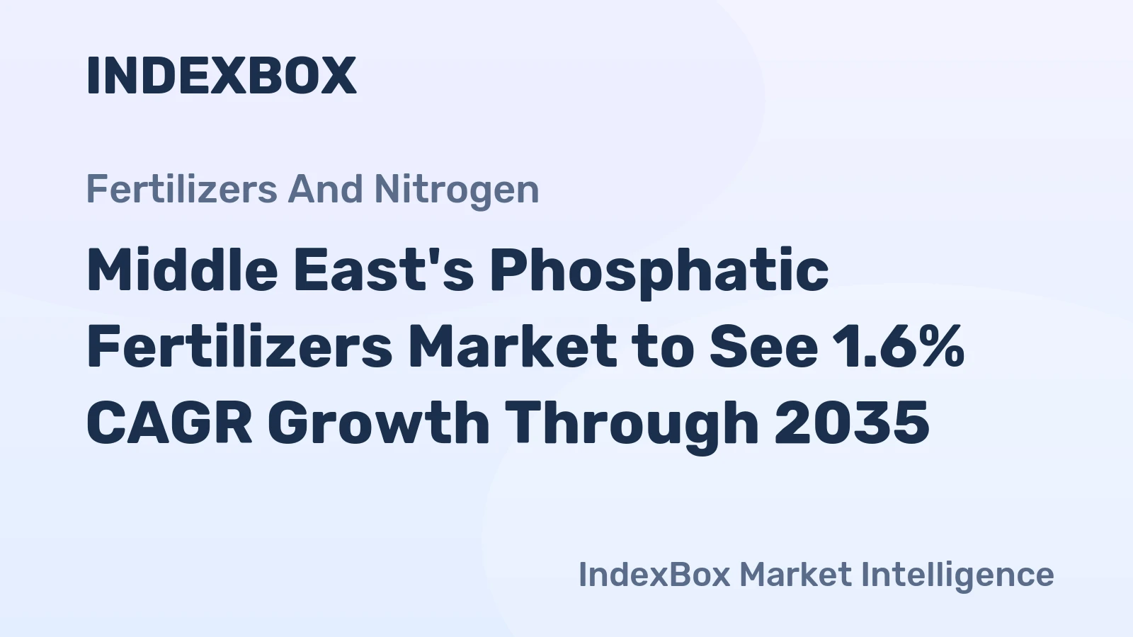 Middle East's Phosphatic Fertilizers Market to See 1.6% CAGR Growth Through 2035
