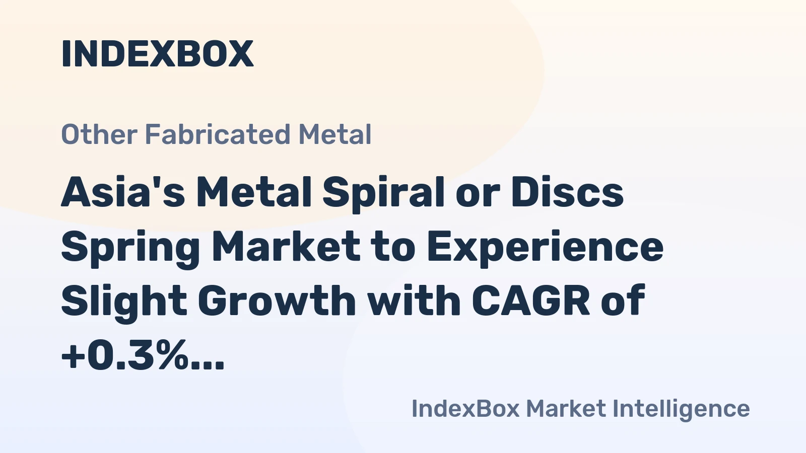Asia's Metal Spiral or Discs Spring Market to Experience Slight Growth with CAGR of +0.3% from 2024 to 2035, Reaching $7.3B by End of Period