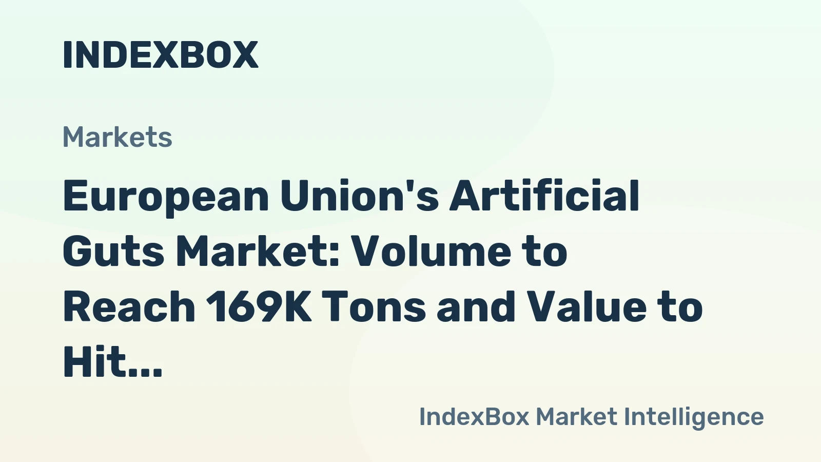 European Union's Artificial Guts Market: Volume to Reach 169K Tons and Value to Hit $2.9B by 2035