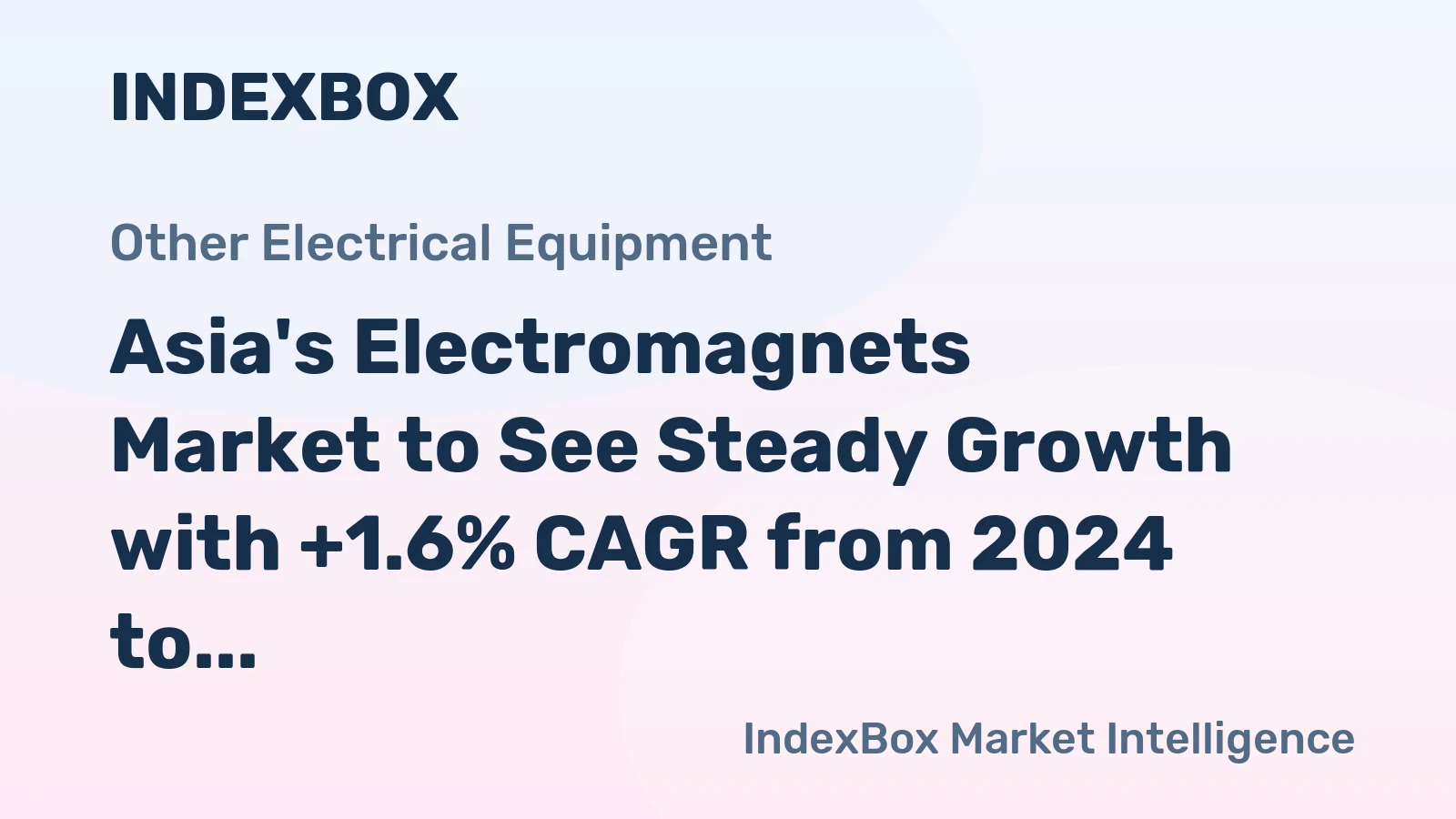 Asia's Electromagnets Market to See Steady Growth with +1.6% CAGR from 2024 to 2035
