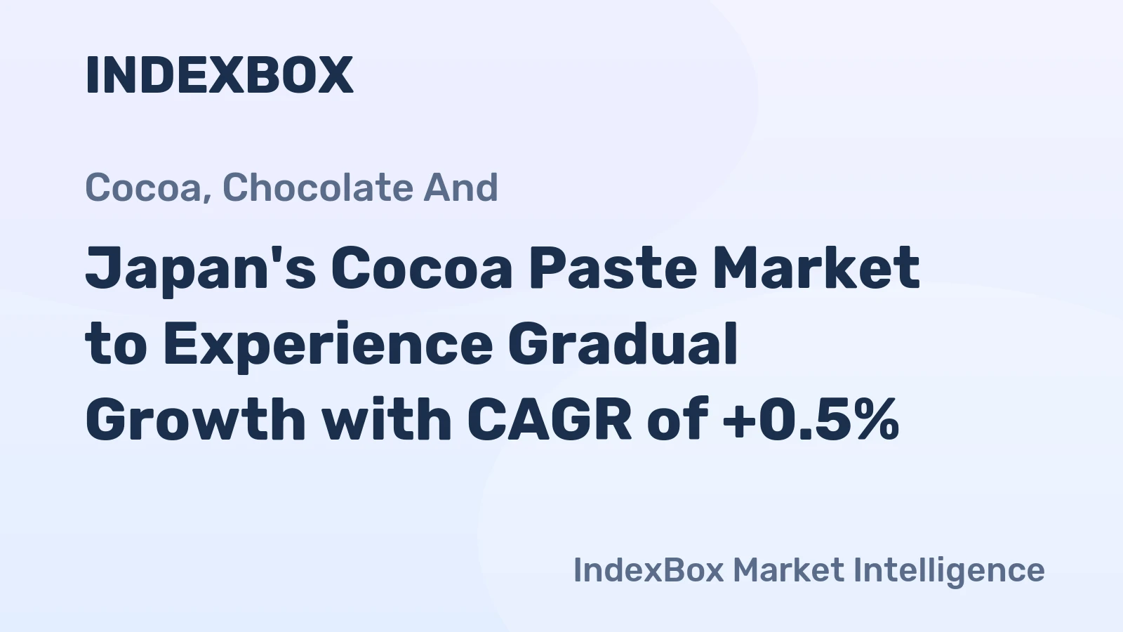 Japan's Cocoa Paste Market to Experience Gradual Growth with CAGR of +0.5%