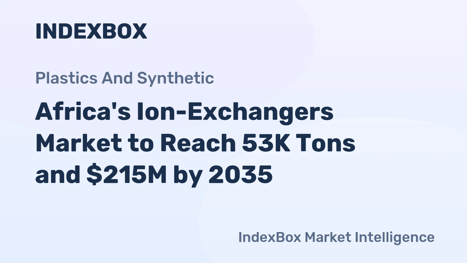 Africa's Ion-Exchangers Market to Reach 53K Tons and $215M by 2035