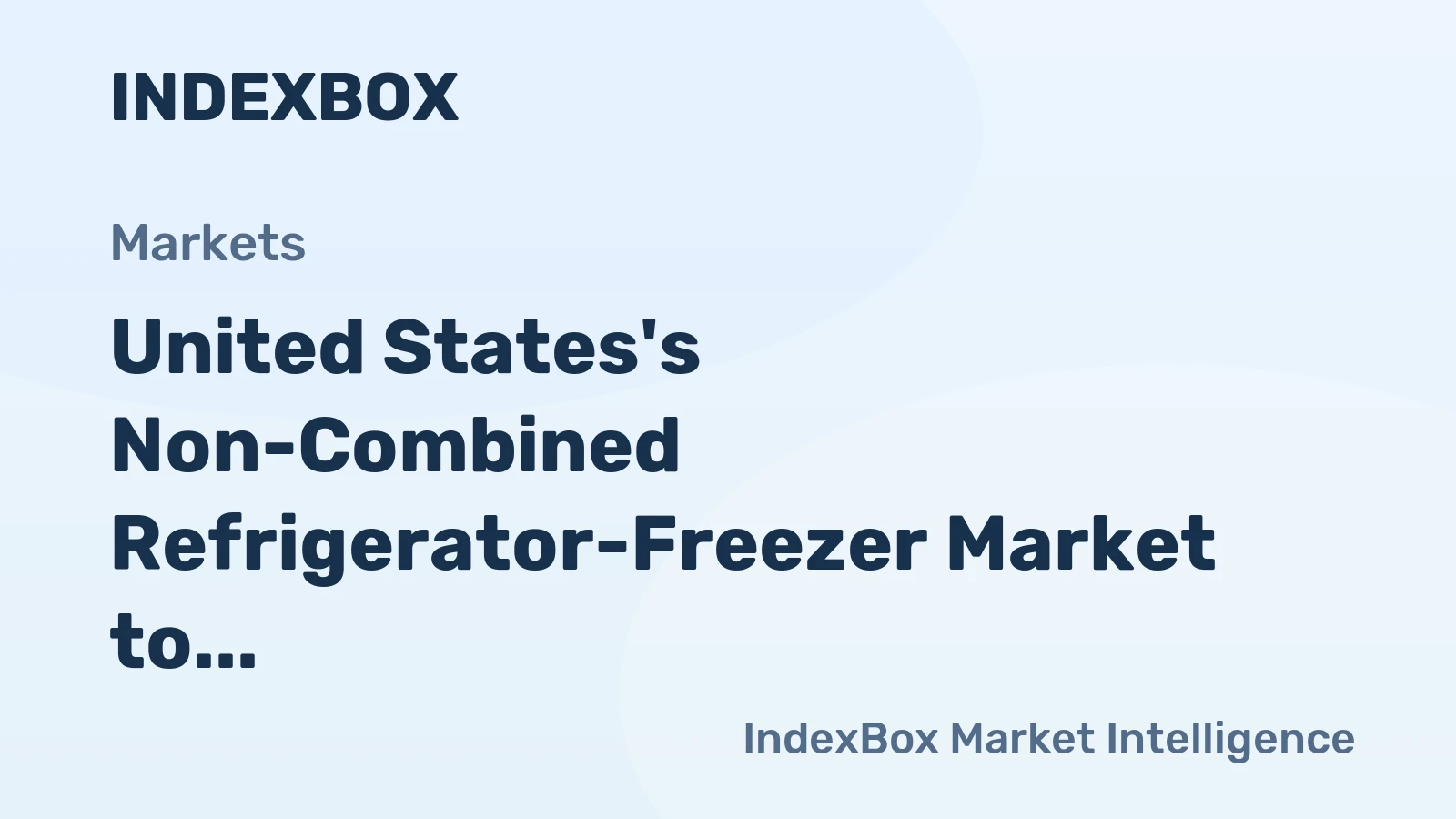 United States's Non-Combined Refrigerator-Freezer Market to Witness Slight Increase with +0.3% CAGR in Volume and +1.8% CAGR in Market Value from 2024 to 2035