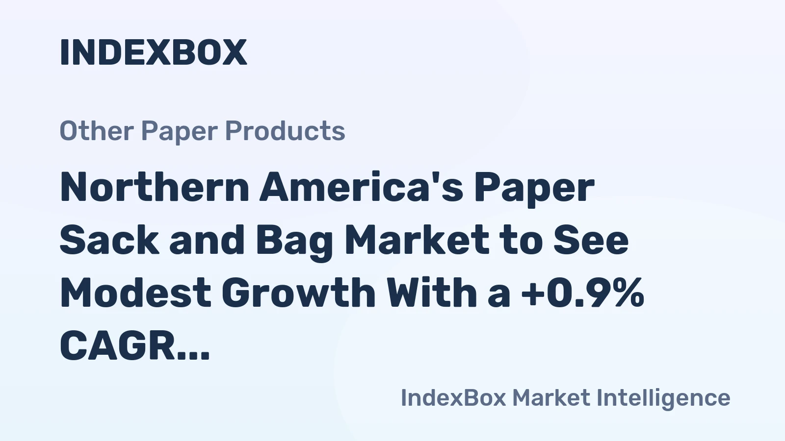 Northern America's Paper Sack and Bag Market to See Modest Growth With a +0.9% CAGR in Value Through 2035