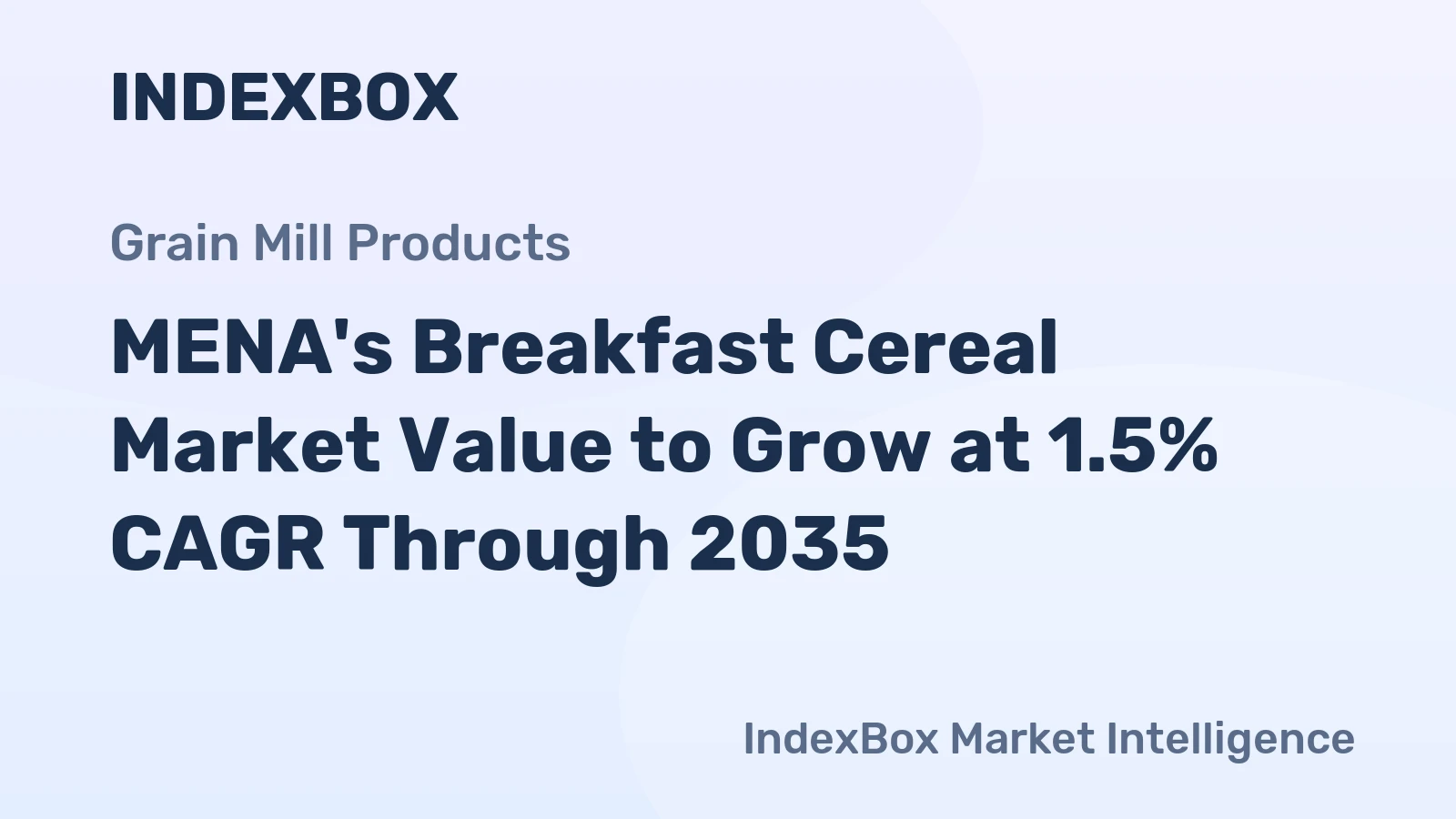 MENA's Breakfast Cereal Market Value to Grow at 1.5% CAGR Through 2035