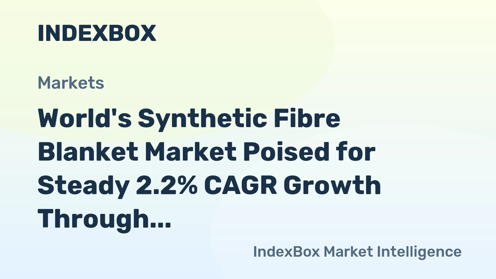 World's Synthetic Fibre Blanket Market Poised for Steady 2.2% CAGR Growth Through 2035