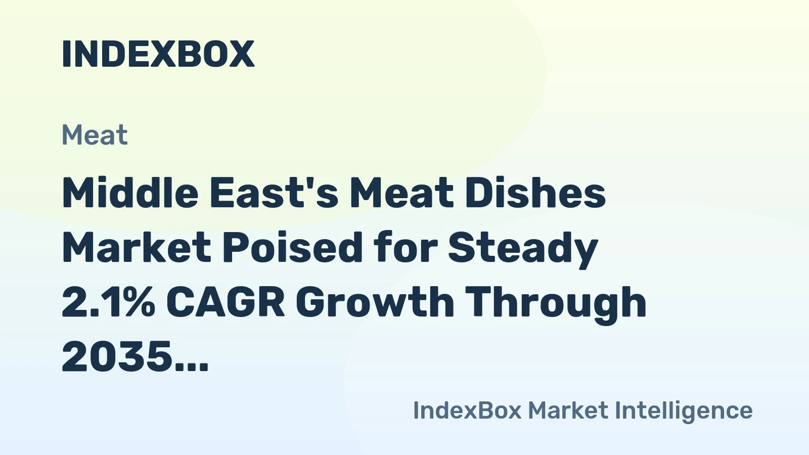 Middle East's Meat Dishes Market Poised for Steady 2.1% CAGR Growth Through 2035