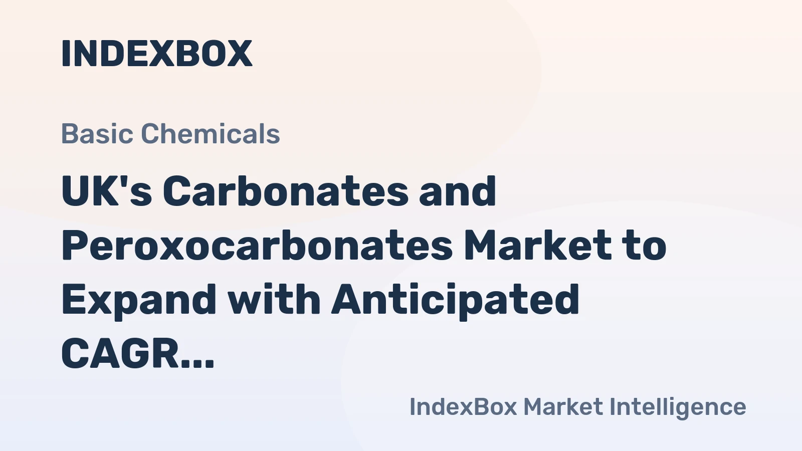 UK's Carbonates and Peroxocarbonates Market to Expand with Anticipated CAGR of +0.6% in Volume and +2.1% in Value to Reach 287K tons and $240M by 2035