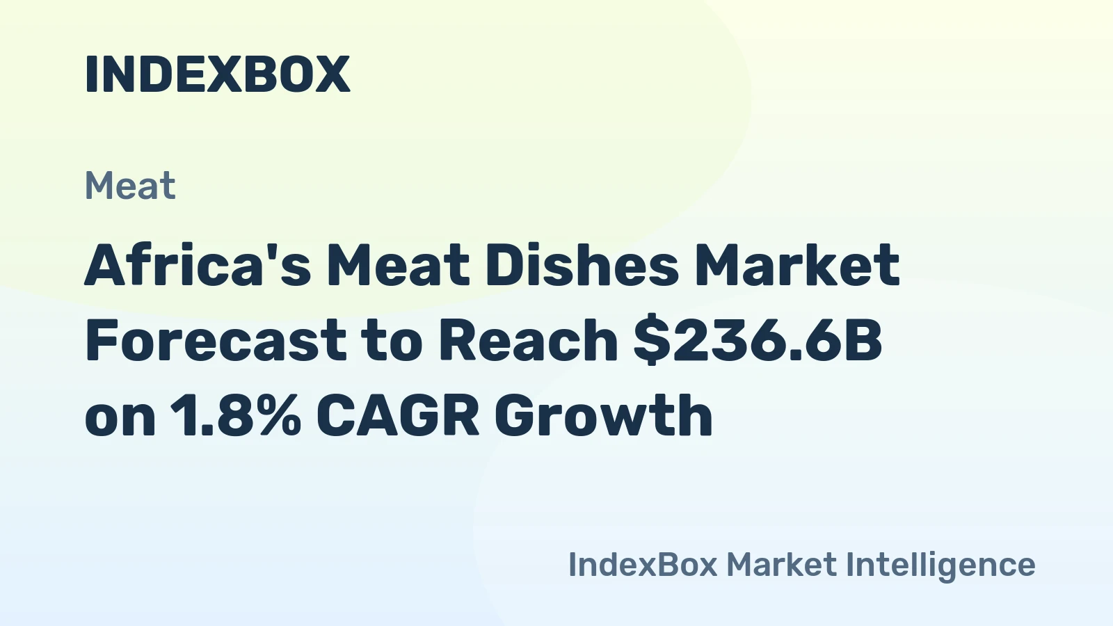 Africa's Meat Dishes Market Forecast to Reach $236.6B on 1.8% CAGR Growth