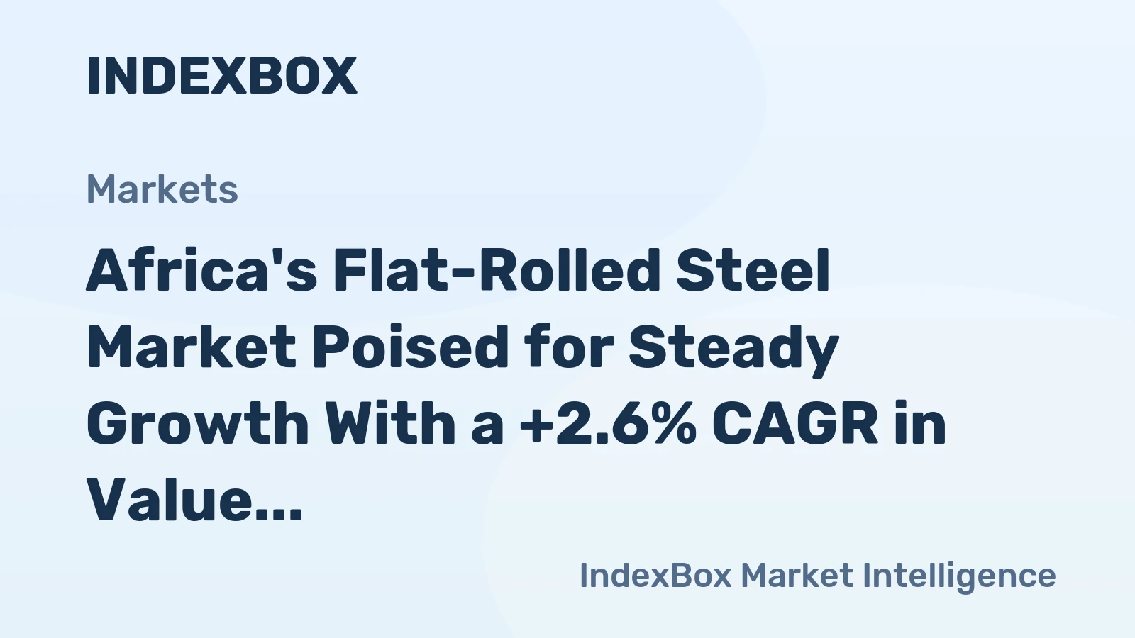 Africa's Flat-Rolled Steel Market Poised for Steady Growth With a +2.6% CAGR in Value Through 2035