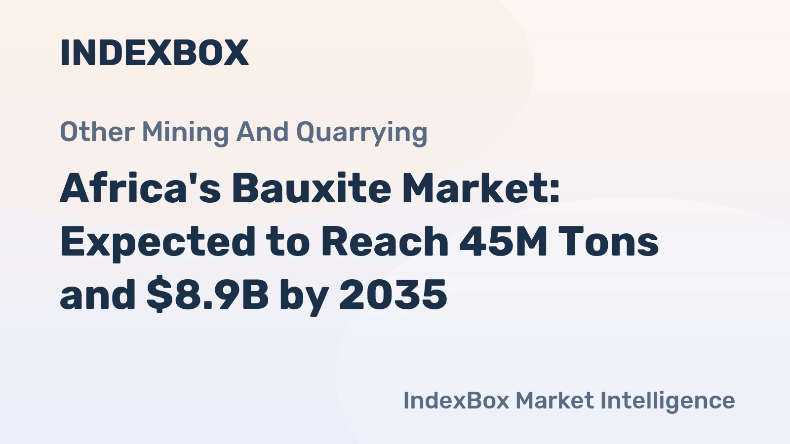 Africa's Bauxite Market: Expected to Reach 45M Tons and $8.9B by 2035