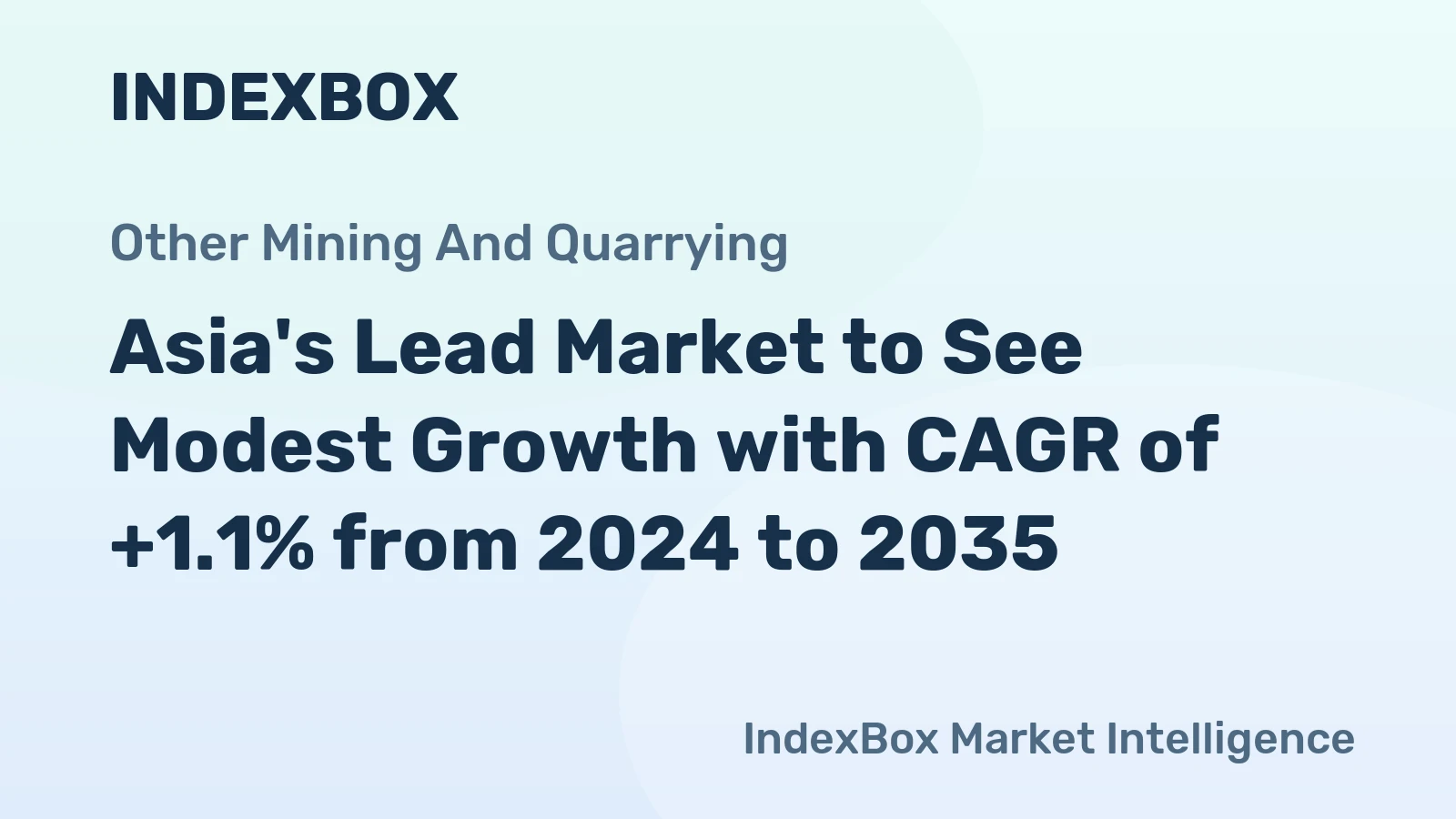 Asia's Lead Market to See Modest Growth with CAGR of +1.1% from 2024 to 2035