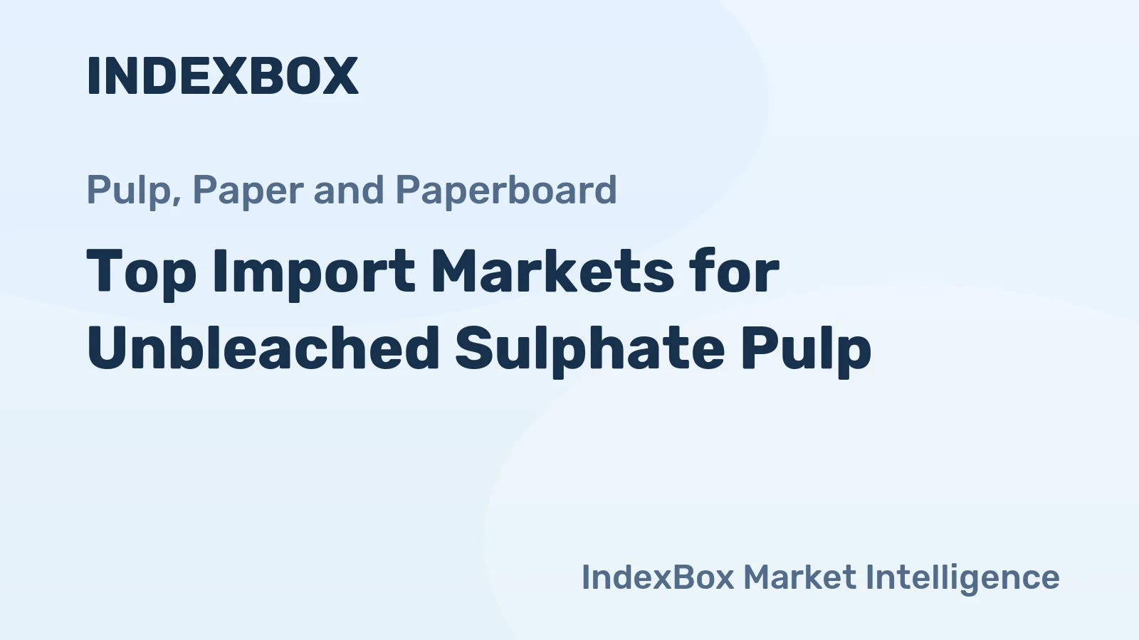 Top Import Markets for Unbleached Sulphate Pulp