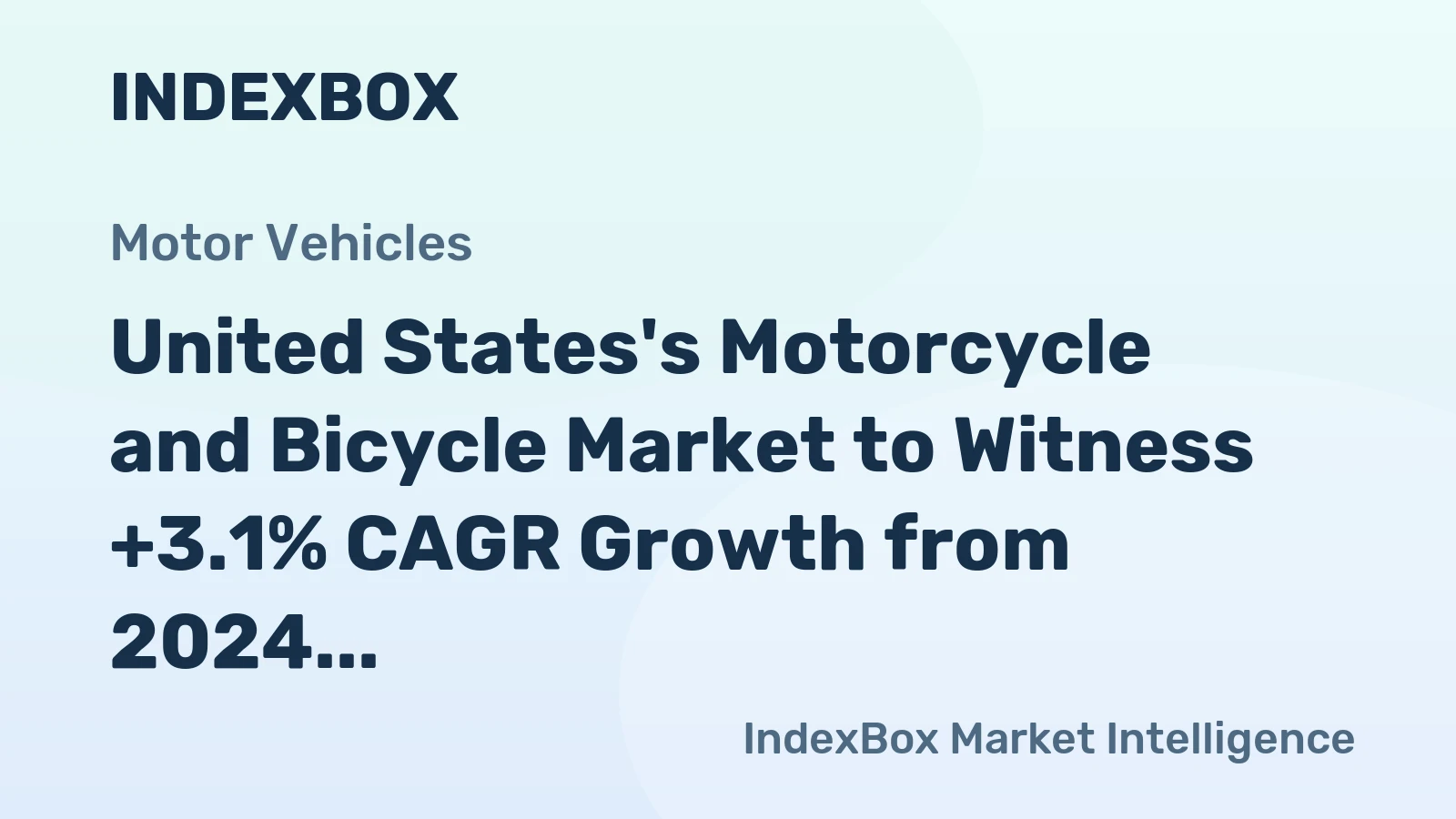 United States's Motorcycle and Bicycle Market to Witness +3.1% CAGR Growth from 2024 to 2035, Reaching $16.2B
