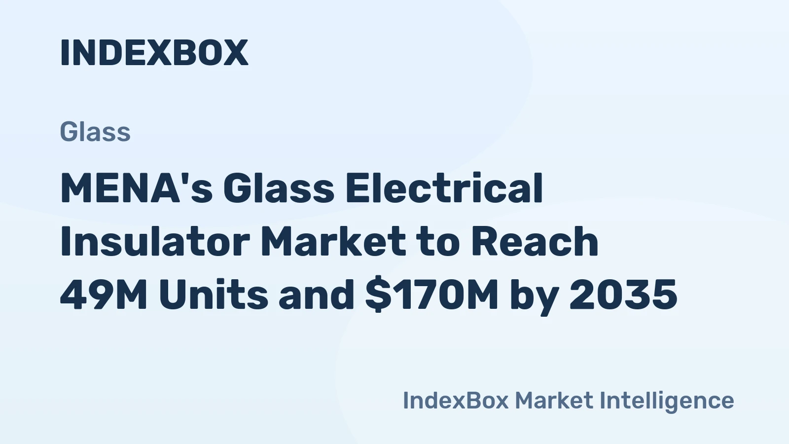 MENA's Glass Electrical Insulator Market to Reach 49M Units and $170M by 2035