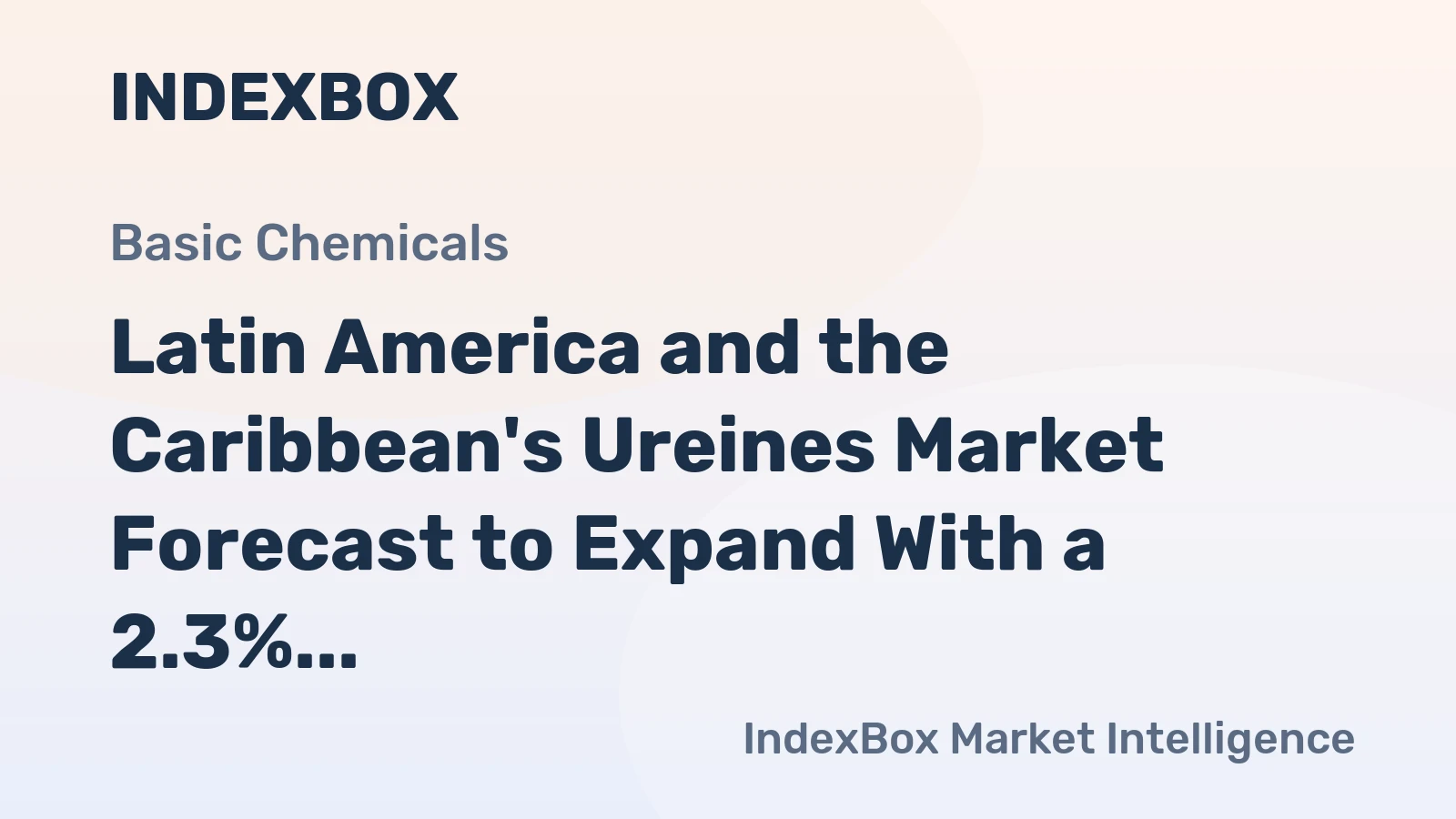Latin America and the Caribbean's Ureines Market Forecast to Expand With a 2.3% CAGR Through 2035