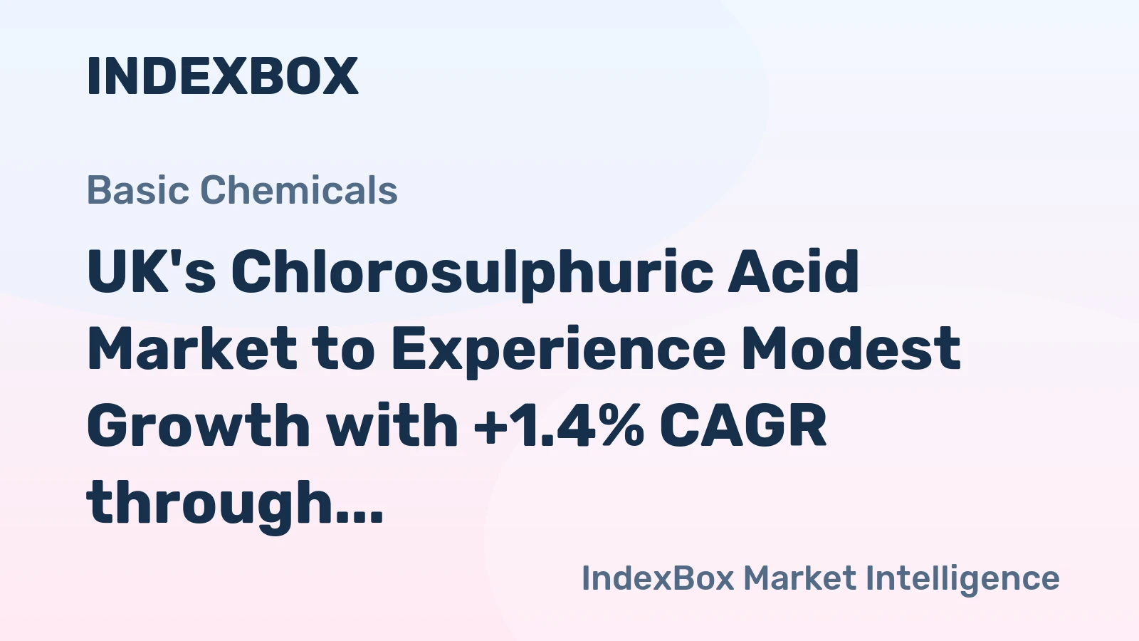 UK's Chlorosulphuric Acid Market to Experience Modest Growth with +1.4% CAGR through 2035