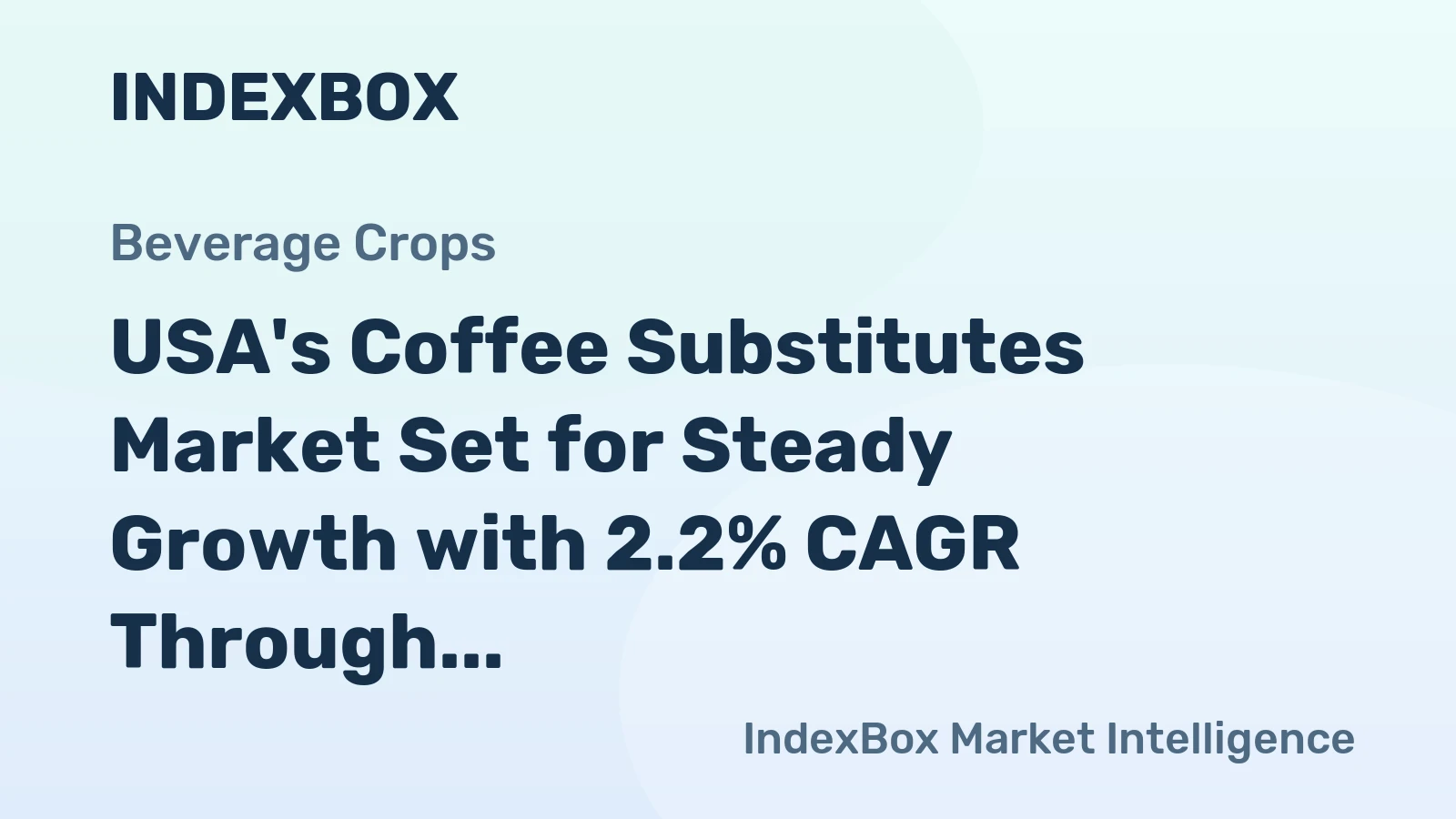 USA's Coffee Substitutes Market Set for Steady Growth with 2.2% CAGR Through 2035