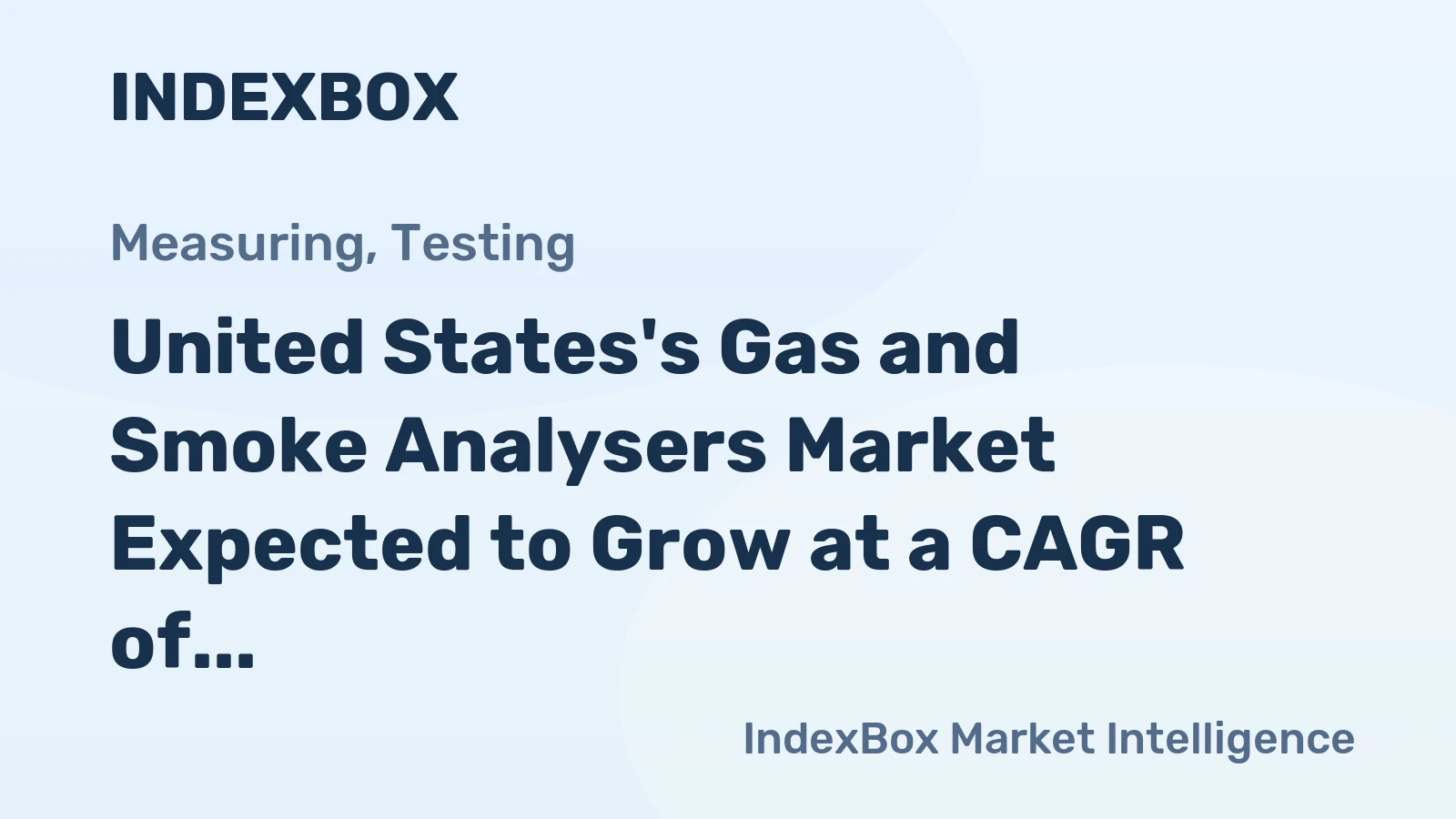 United States's Gas and Smoke Analysers Market Expected to Grow at a CAGR of +0.6% Over Next Decade