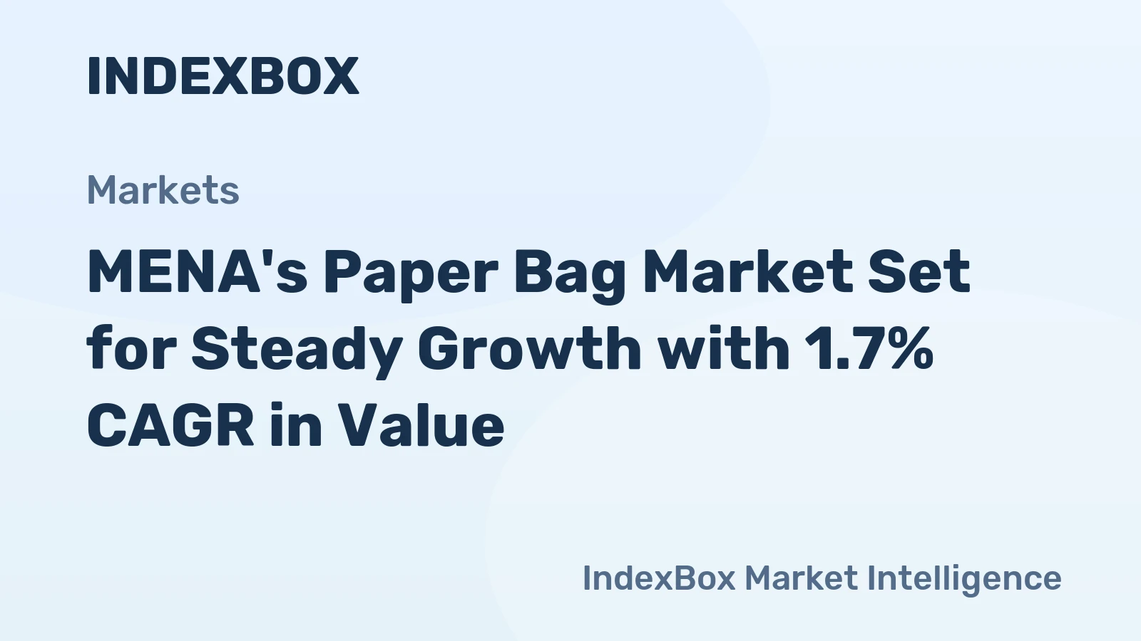 MENA's Paper Bag Market Set for Steady Growth with 1.7% CAGR in Value