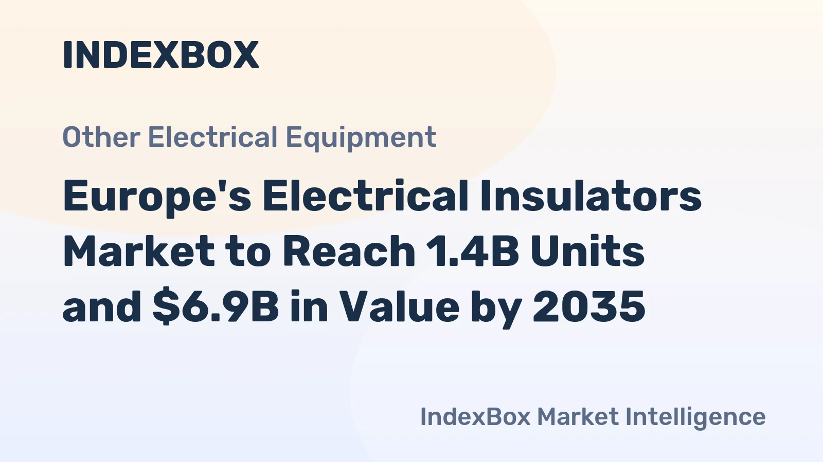 Europe's Electrical Insulators Market to Reach 1.4B Units and $6.9B in Value by 2035