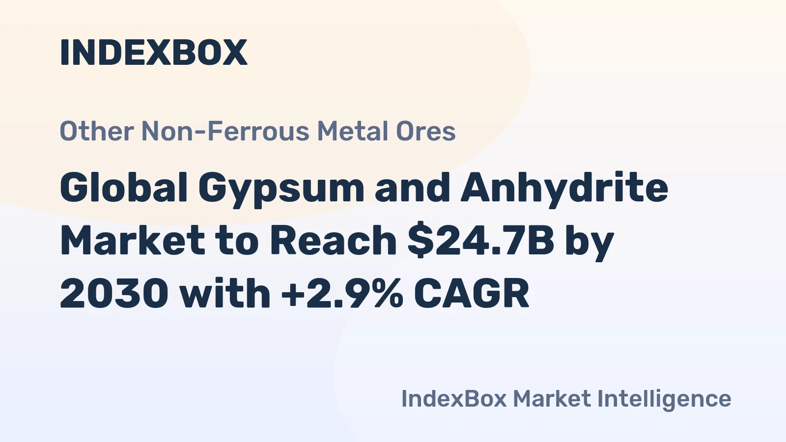 Global Gypsum and Anhydrite Market to Reach $24.7B by 2030 with +2.9% CAGR