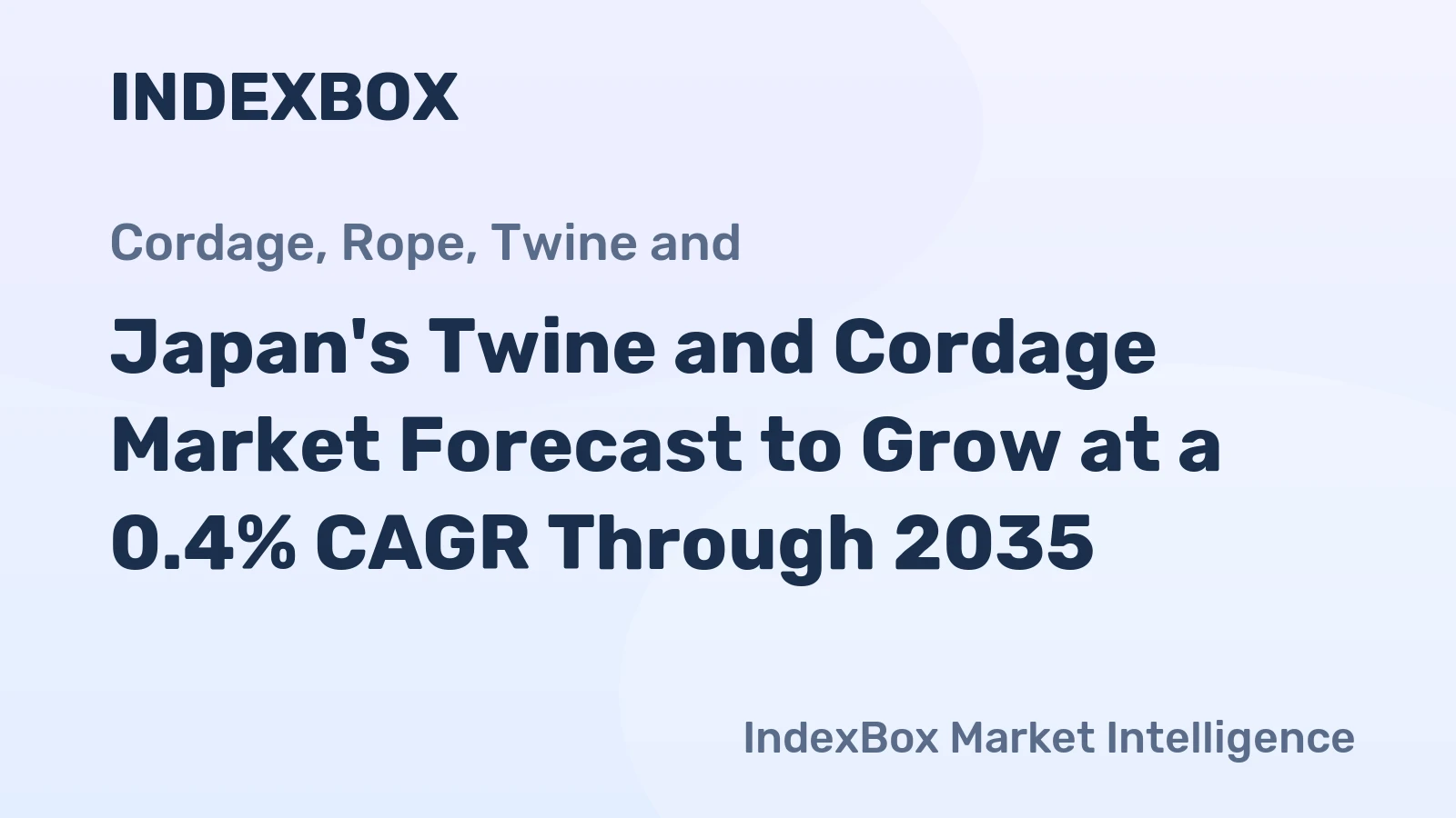 Japan's Twine and Cordage Market Forecast to Grow at a 0.4% CAGR Through 2035
