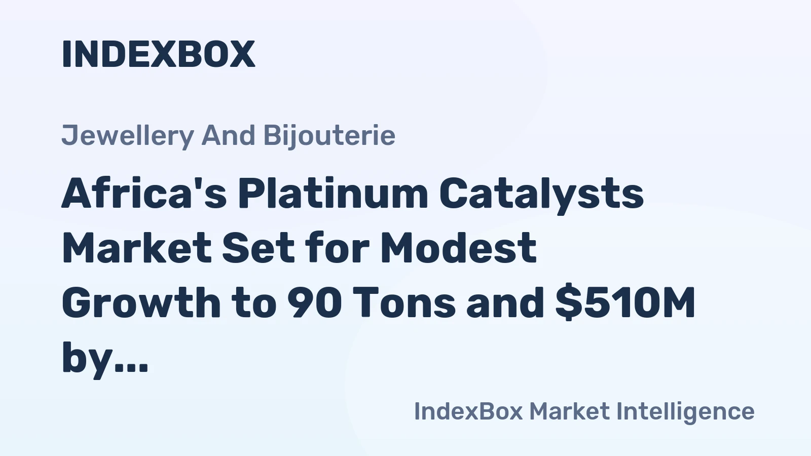 Africa's Platinum Catalysts Market Set for Modest Growth to 90 Tons and $510M by 2035