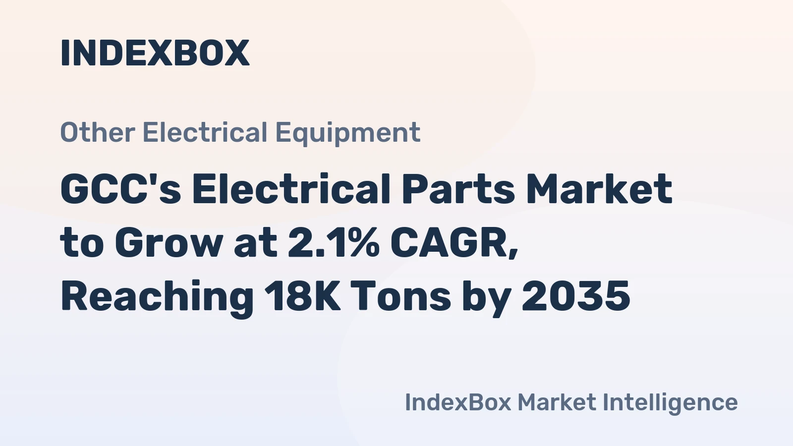 GCC's Electrical Parts Market to Grow at 2.1% CAGR, Reaching 18K Tons by 2035